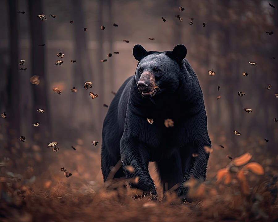 Whispers of the Forest - The Black Bear's Secret Photograph by David ...
