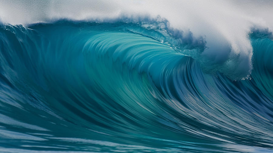 BIg Blue 1 - AI Art Photograph by Joey Waves - Pixels