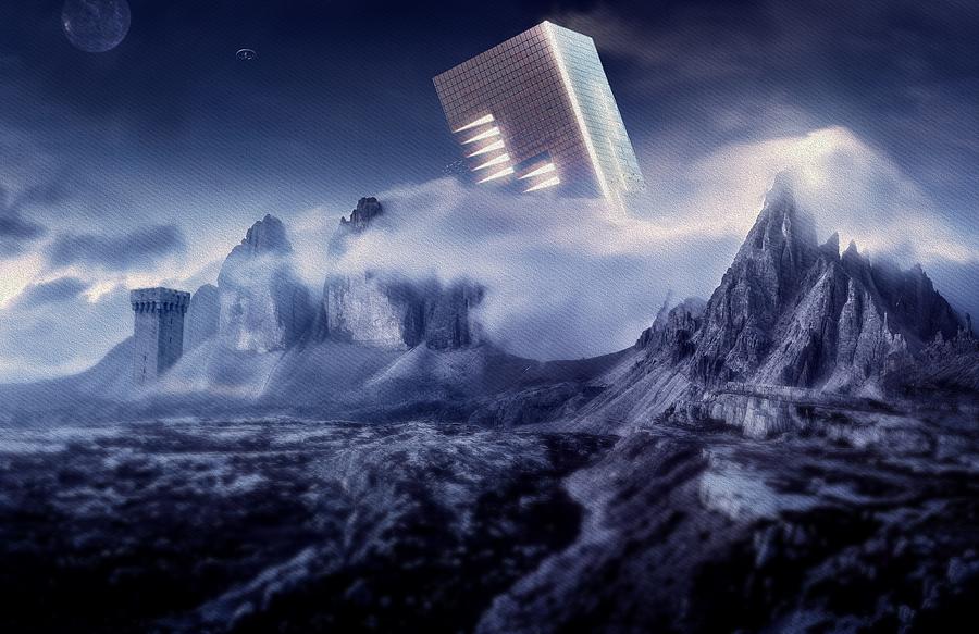 Big Pink Monolith Digital Art by The Outerverse - Fine Art America