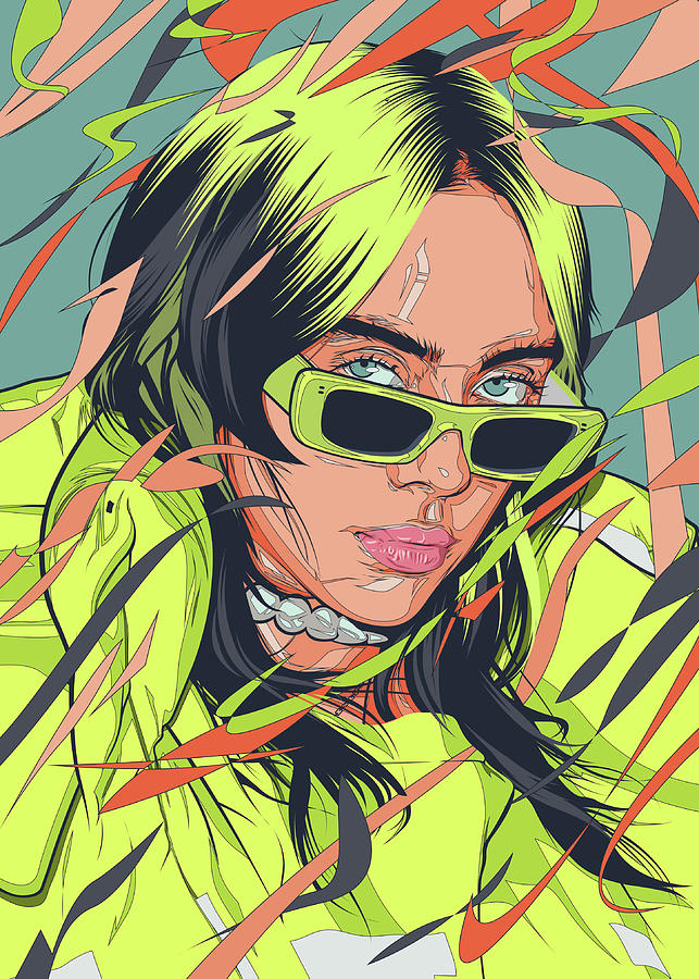 Billie Eilish Digital Art by Ricky Caneso - Fine Art America