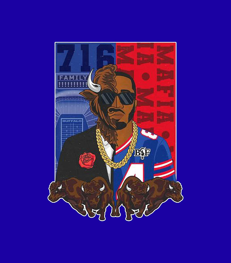 Bills Football Mafia Pyrography by Zia'S Play - Fine Art America