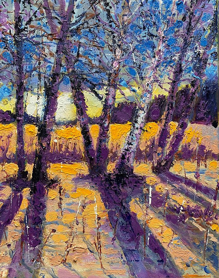 Birches Studay Painting by Mark Lore - Fine Art America