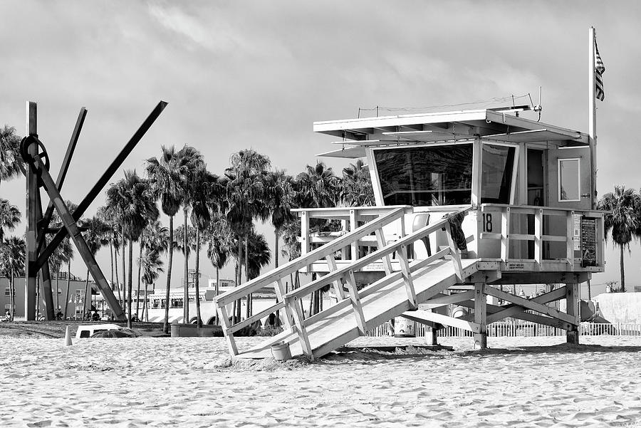 Black California - Venice Beach Lifeguard Tower 18 Photograph by ...