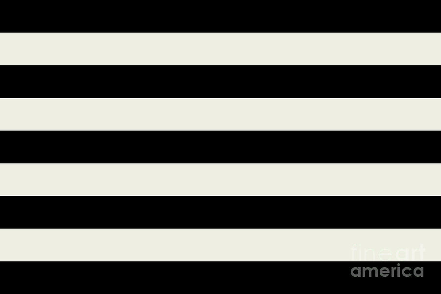 Black Cream Minimal Horizontal Stripe Pattern Behr 2023 Color of the ...