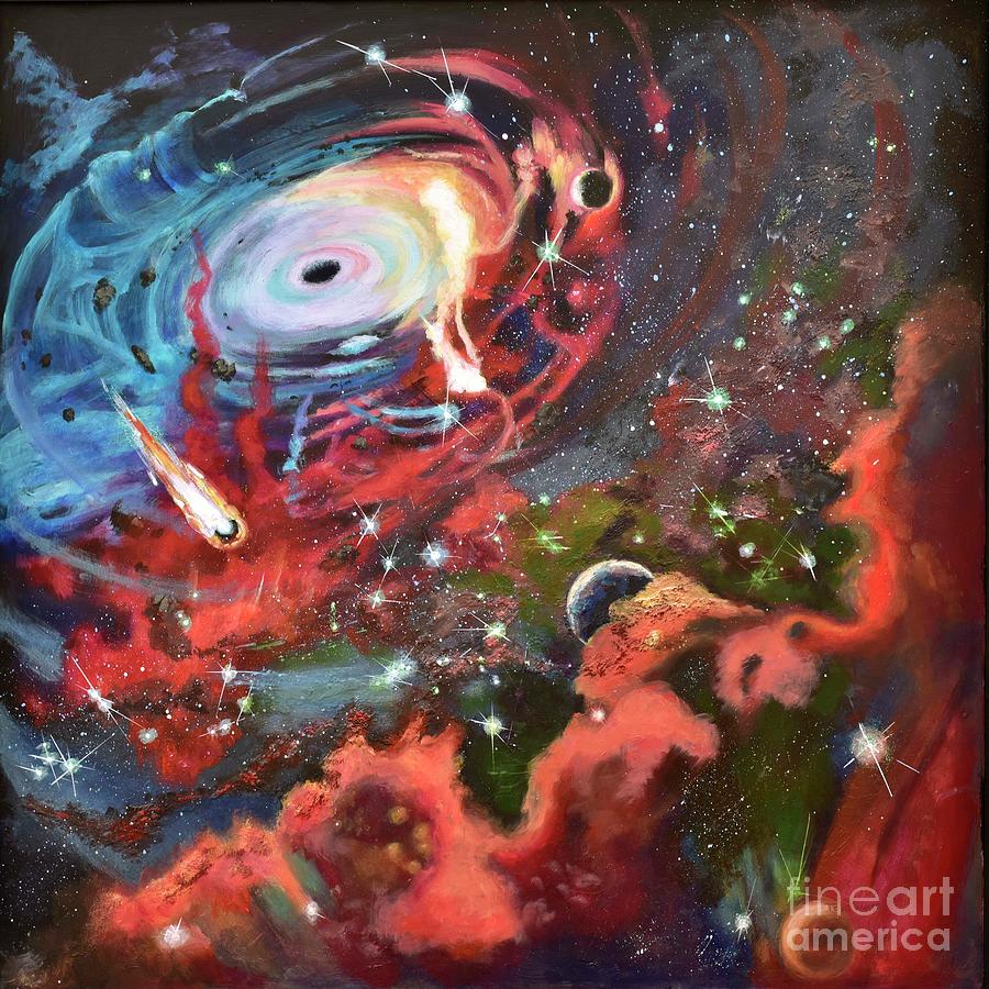 Black Hole Painting by Toni Wolf - Pixels