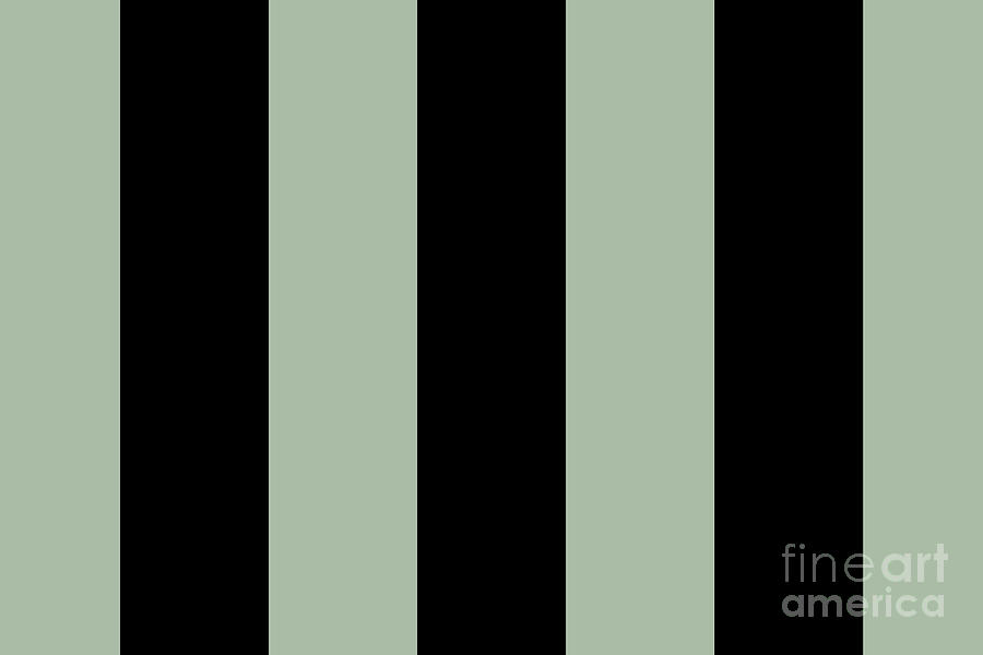 Black Pastel Green Minimal Vertical Stripe Pattern Pairs Valspar 2023 ...