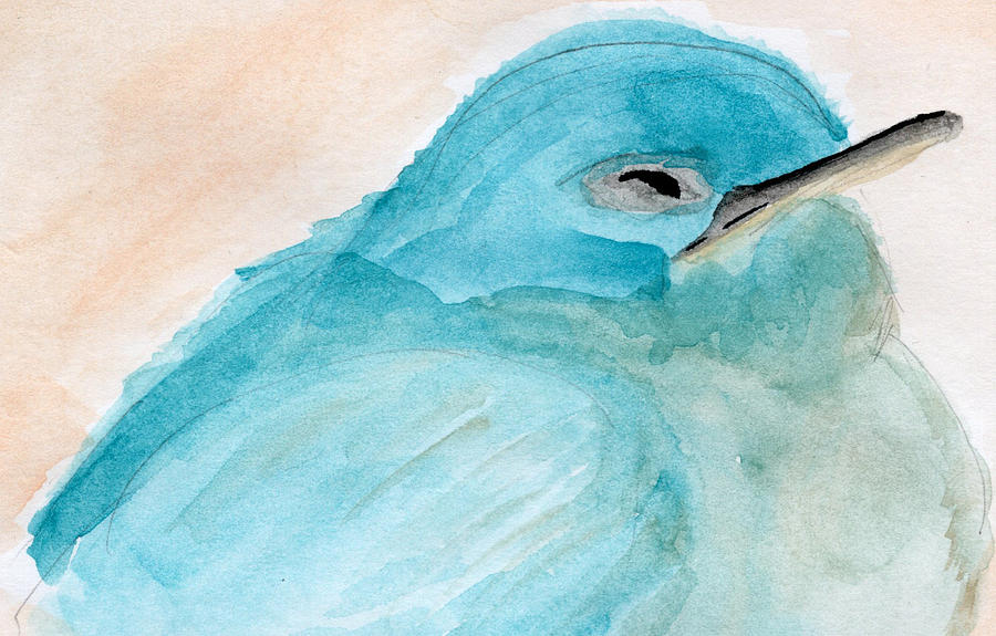 Blue and Grumpy Painting by Jennifer Thoreson - Pixels