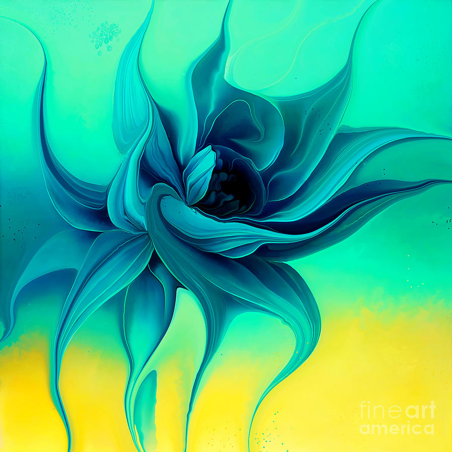 Blue Flower Digital Art by Jirka Svetlik - Fine Art America