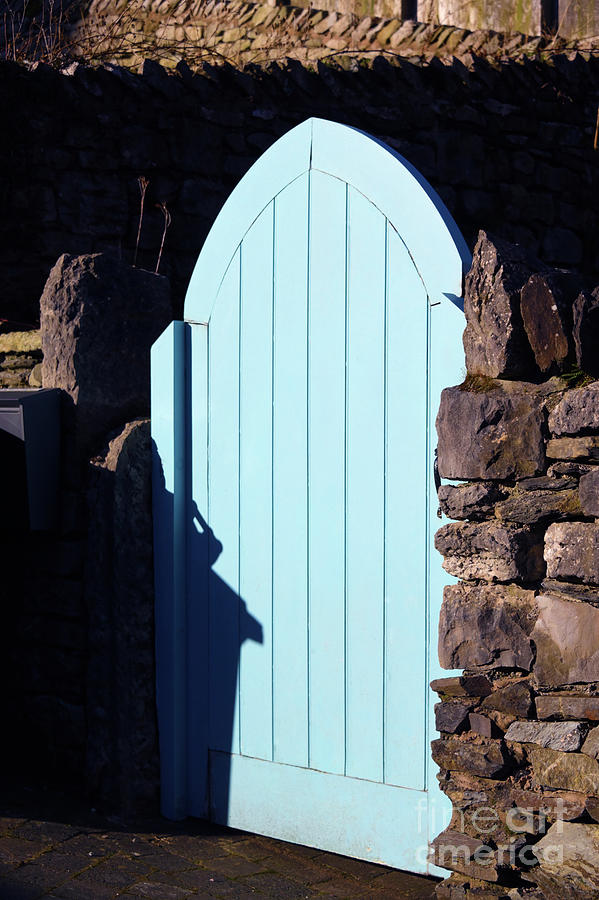 Blue gate. Photograph by Stan Pritchard - Fine Art America