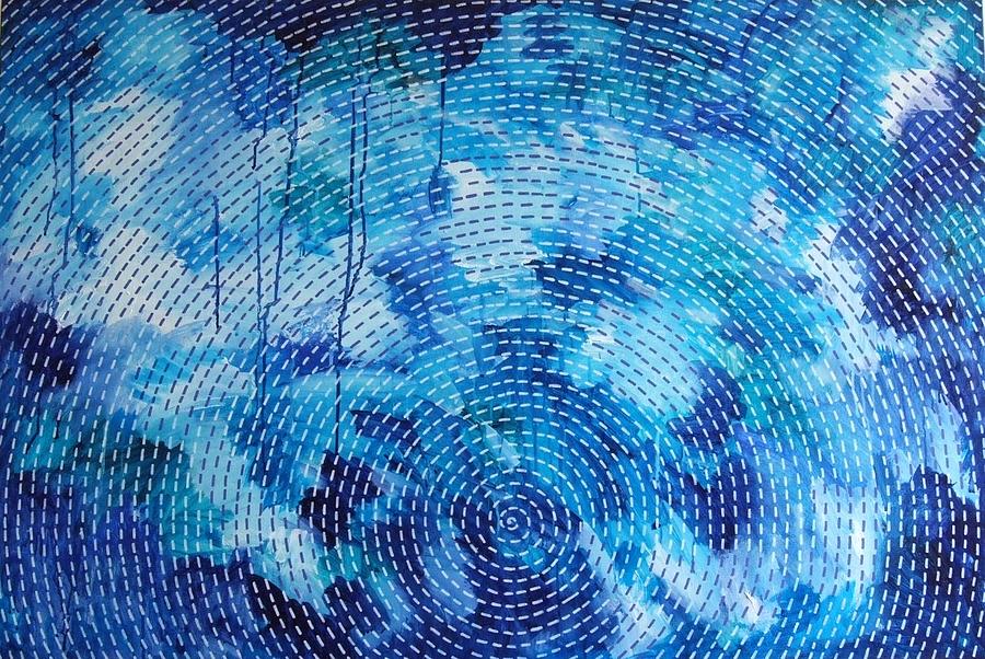 Blue Infinity Painting by Marina Krylova - Fine Art America