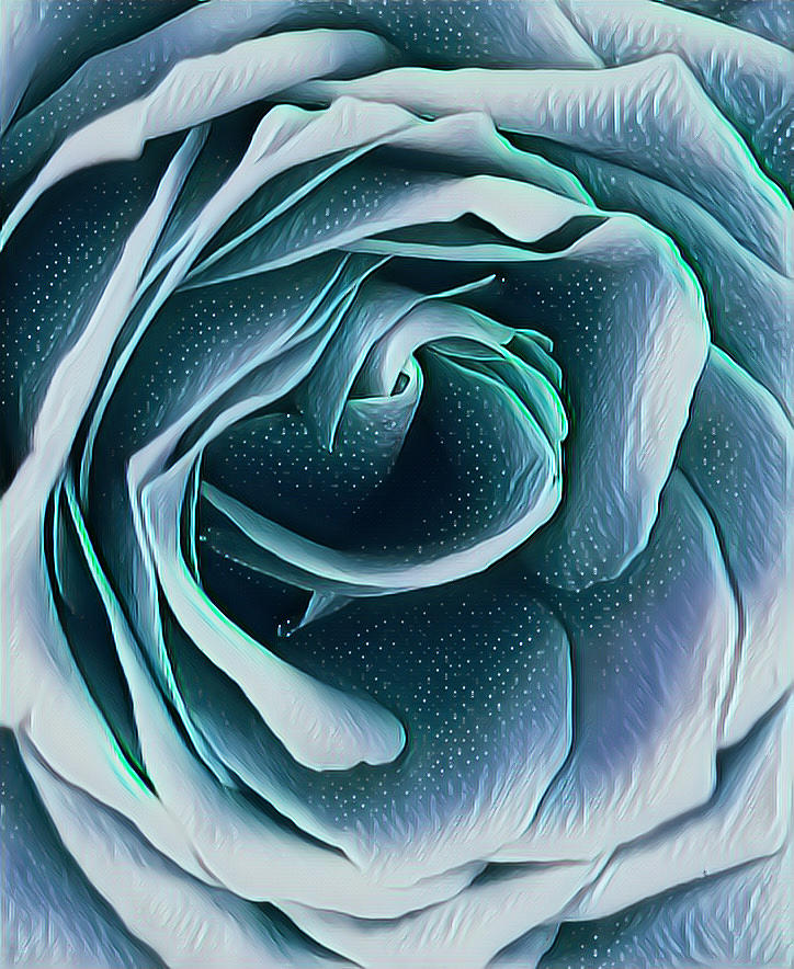 Blue Rose Digital Art by Device - Fine Art America