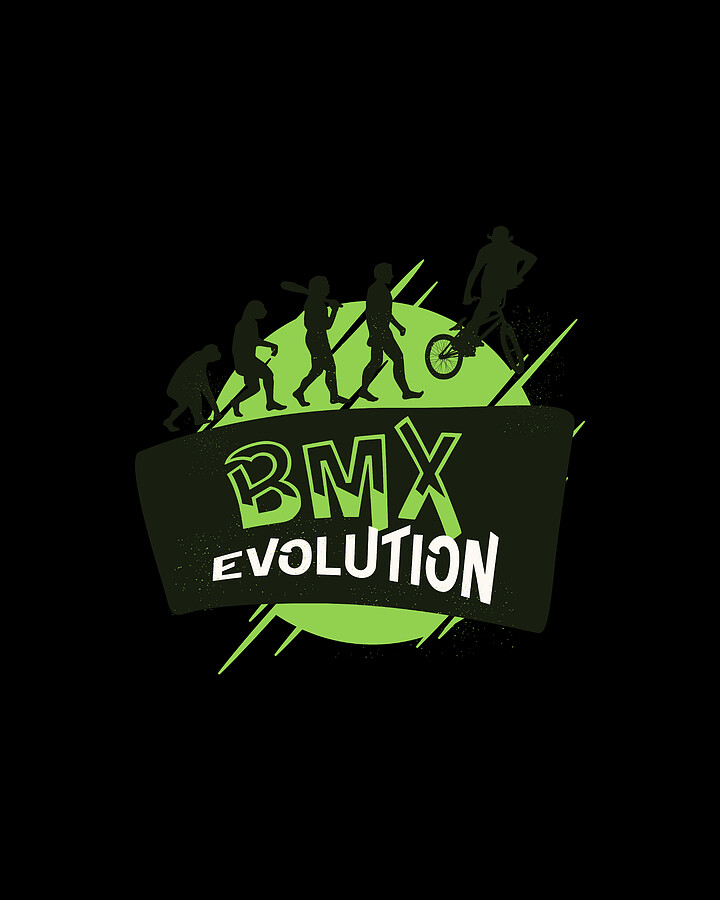 BMX Evolution Digital Art by GreenOptix - Fine Art America