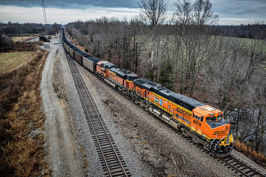 BNSF 25th Anniversary Unit 6078 at West Paducah KY Photograph by Jim Pearson - Pixels