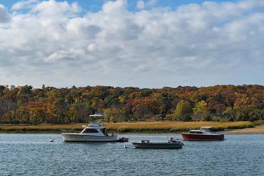 Boating In The Fall Photograph by Chris Ferrara - Fine Art America
