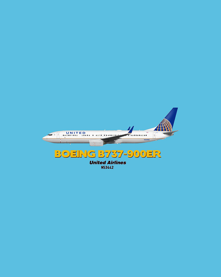Boeing B737-900ER Drawing by Uda Bakda Siregar | Pixels