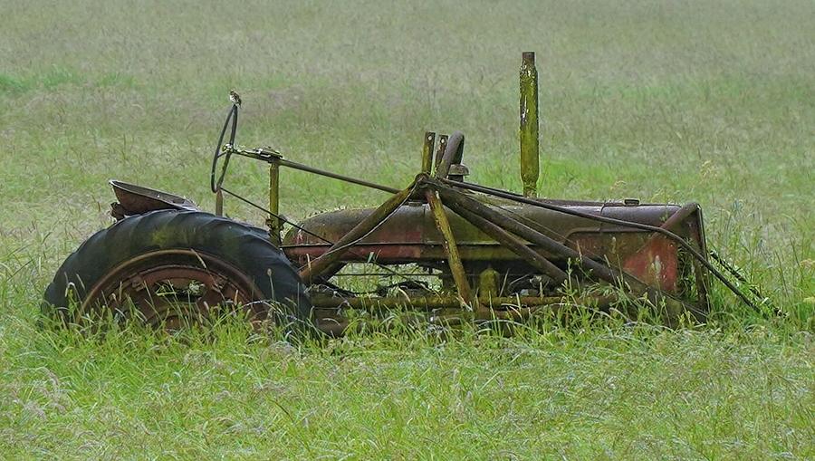 Bogged Down Tractor Photograph by Jonathan Morrow - Fine Art America