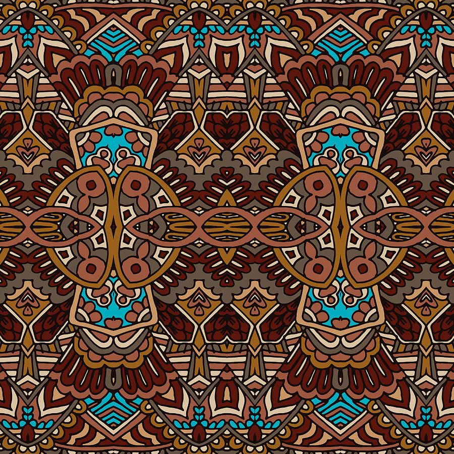 Boho Pattern Digital Art by Barbara Karpowicz | Fine Art America