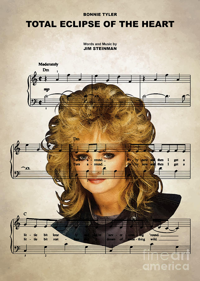 Bonnie Tyler - Total Eclipse Of The Heart Digital Art by Bo Kev - Fine Art America