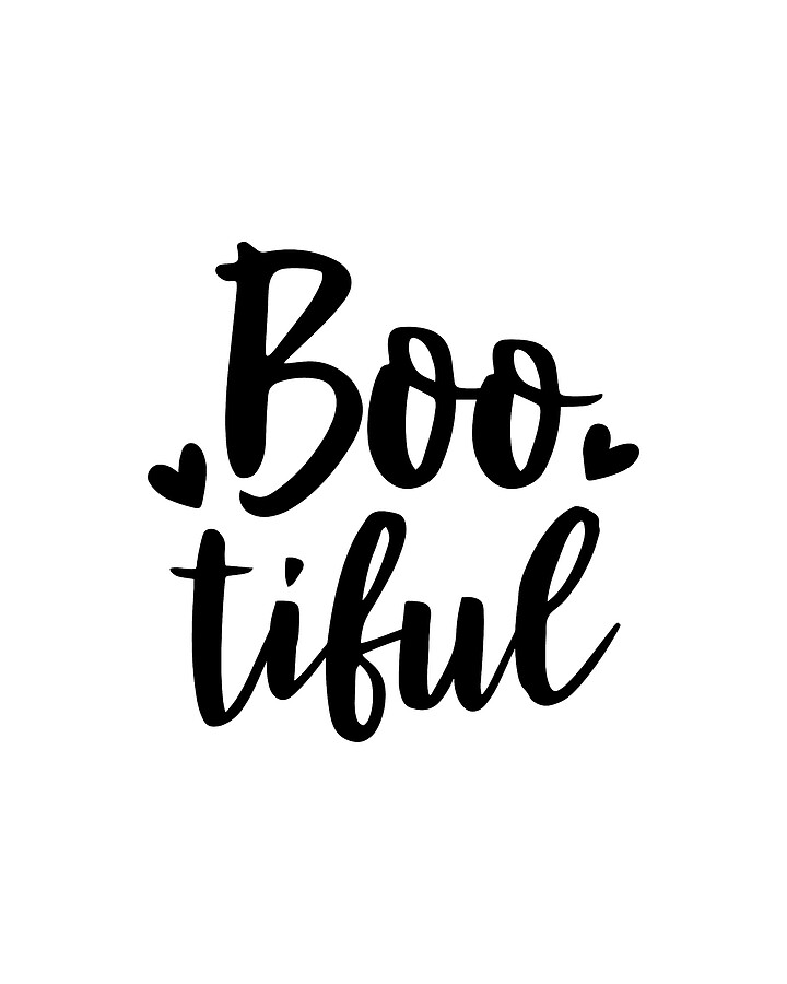 Boo tiful Cute Halloween Pun Digital Art by Jacob Zelazny - Fine Art ...