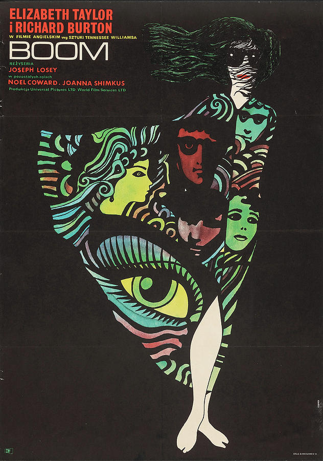 ''Boom'' movie poster 1970 by Retro Movie Posters