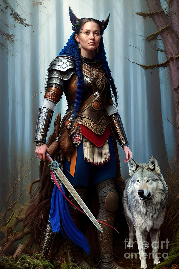 Boudicca Digital Art by Catherine Gauldin - Pixels