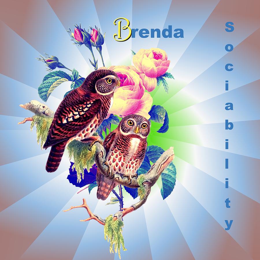 Brenda first name Digital Art by Digital Vision Ru Lo - Fine Art America