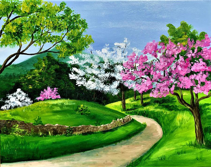 Bright Spring Day Painting by Jennifer Malloy - Fine Art America