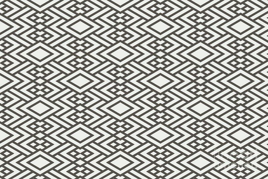 Brown and White Geometric Art Deco Diamond Pattern 2021 Color of the ...