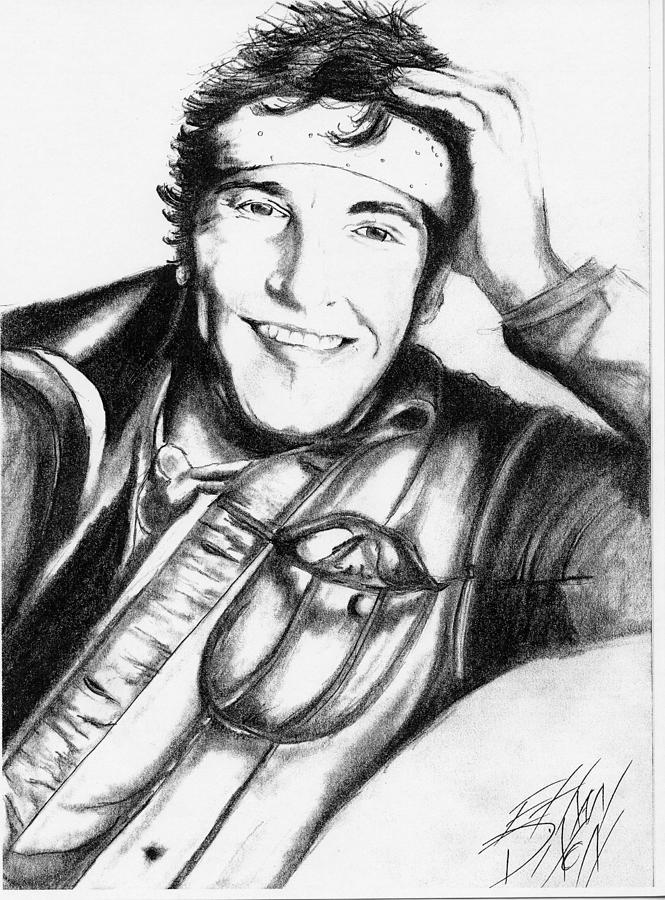 Bruce Springsteen Drawing by Ethan Dixon - Fine Art America