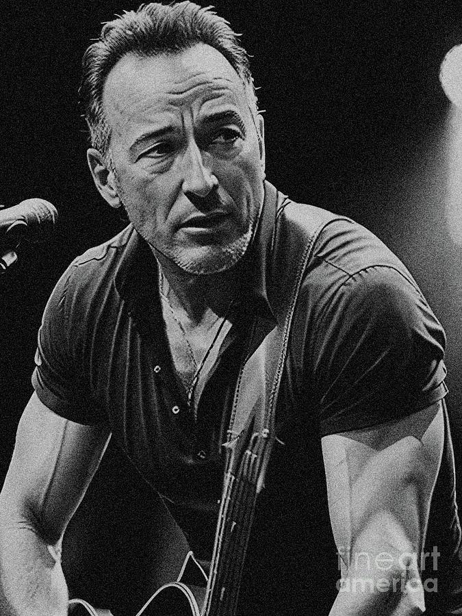 Bruce Springsteen, Music Legend Painting by Sarah Kirk - Pixels