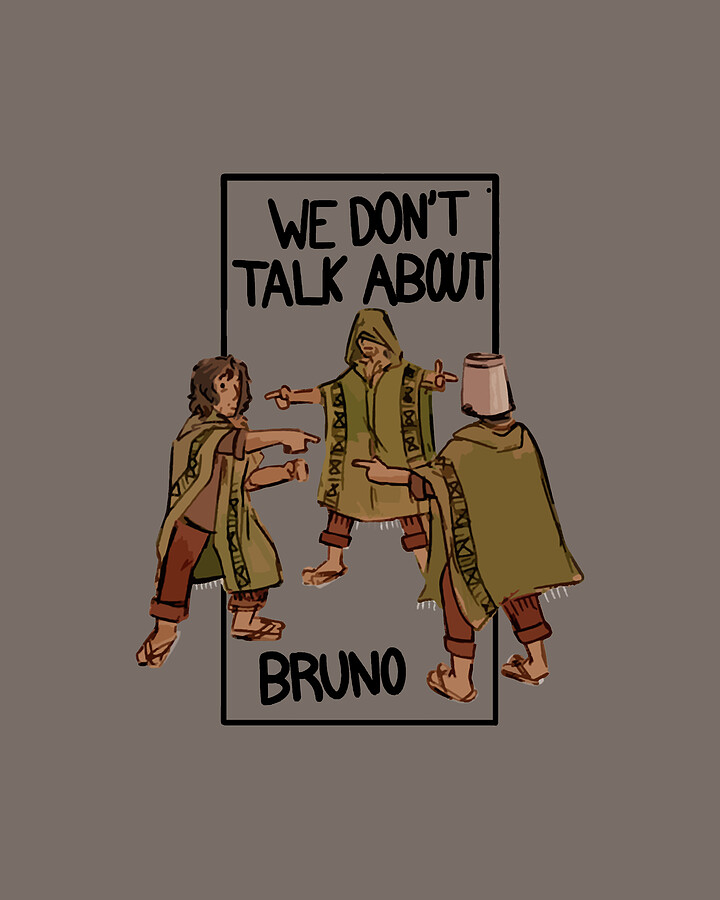 Bruno Madrigal Funny Encanto - We Dont Talk About Bruno-1Xpzt Digital ...