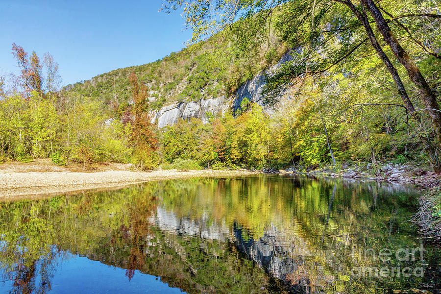 Buffalo River Bluff Reflections Photograph by Jennifer White - Fine Art ...