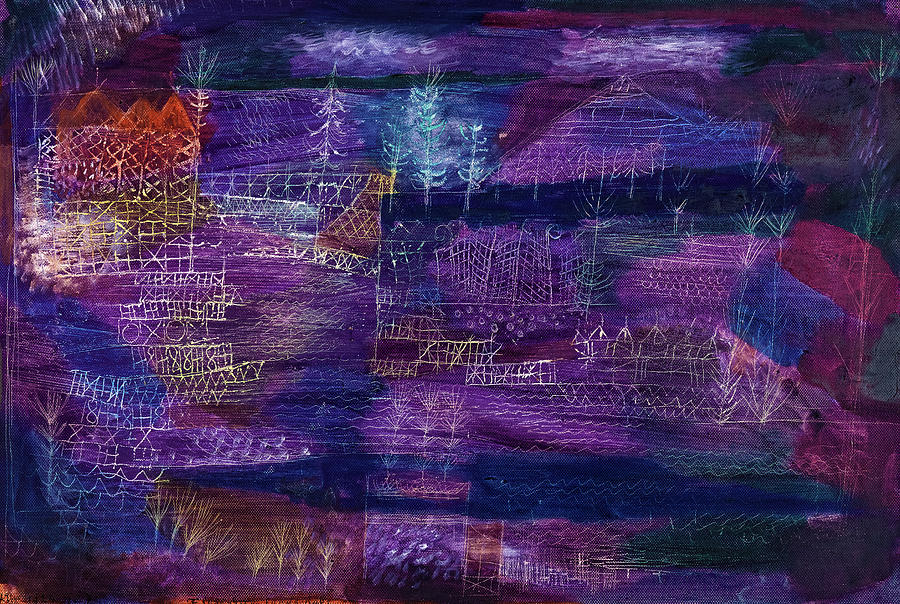 Building Landscape, 1924 Painting by Paul Klee - Fine Art America