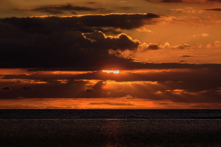 Burning clouded sky Mauritius Photograph by Kevin Nirsimloo - Fine Art ...