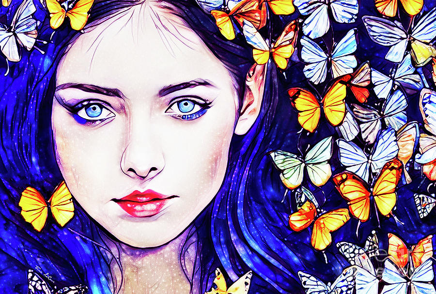 Butterfly Magnet Digital Art by Tina LeCour - Pixels