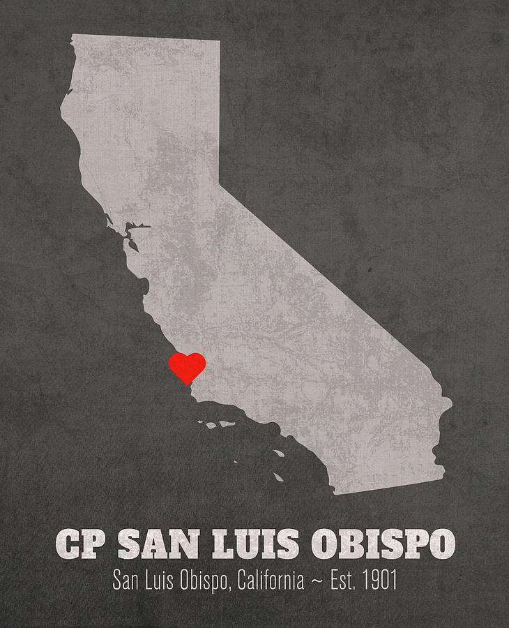 California Polytechnic State University San Luis Obispo California Founded Date Heart Map Mixed