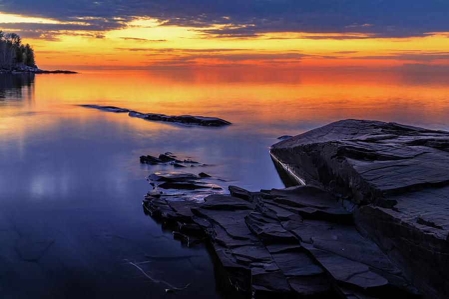 Calm Sunset over Lake Superior Photograph by Craig Sterken - Pixels