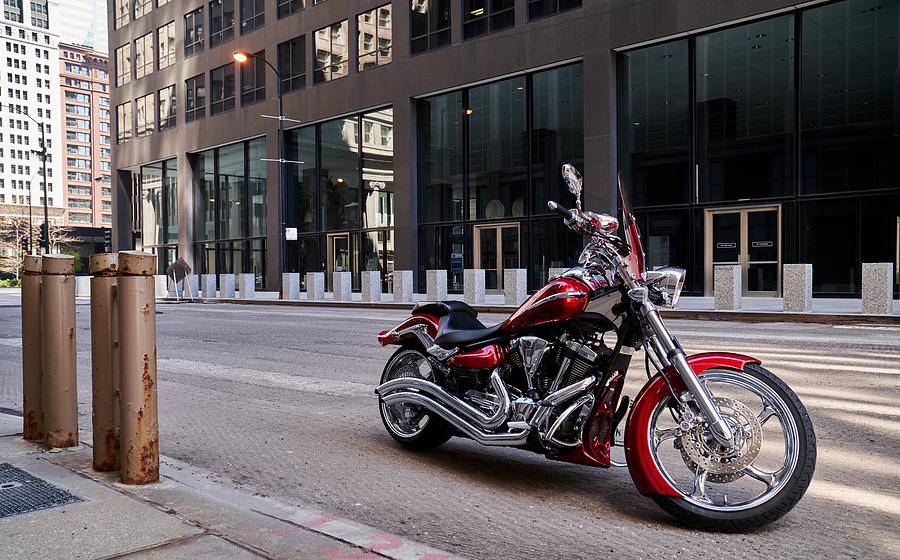 Candy Apple Red Yamaha Raider Motorcycle Photograph by Kenyatta Russell ...