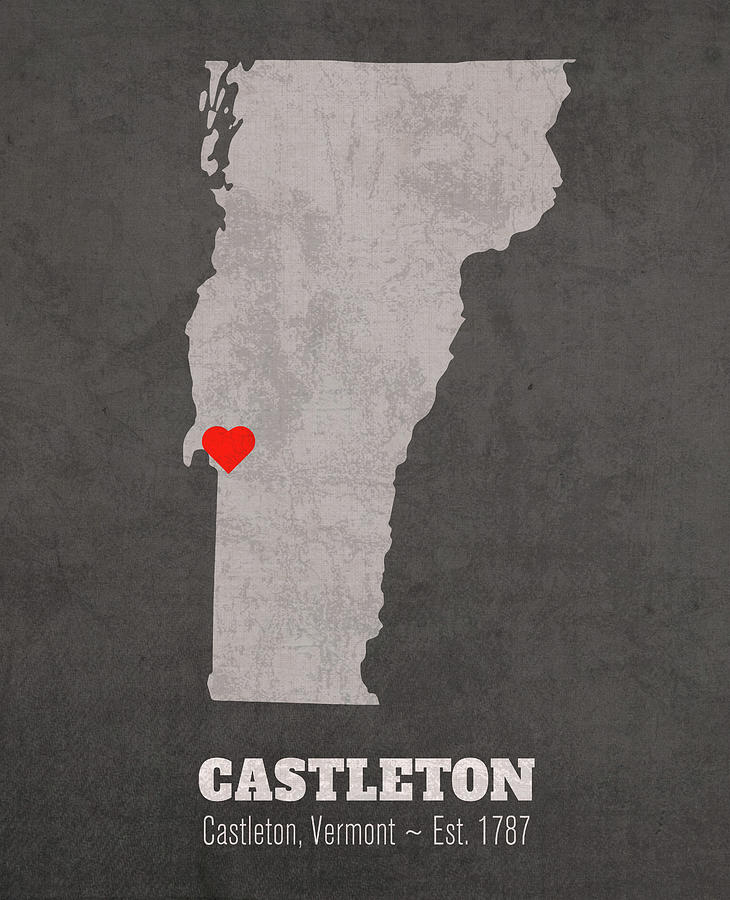 Castleton University Castleton Vermont Founded Date Heart Map Mixed