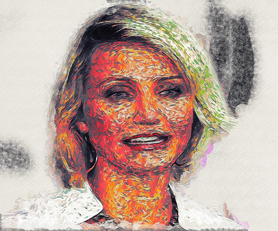 Celebrity Cameron Diaz Mixed Media by Emilio Nolan | Pixels Celebrity Cameron Diaz Mixed Media by Emilio Nolan | Pixels