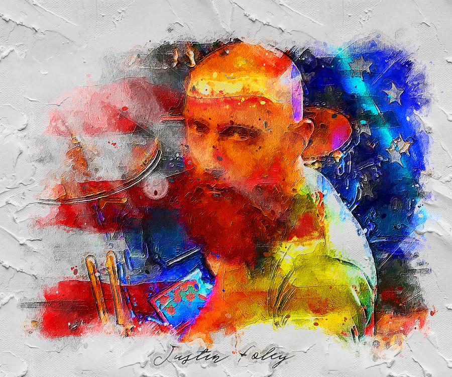 Celebrity Justin Foley Painting by Rosie Boehm | Pixels