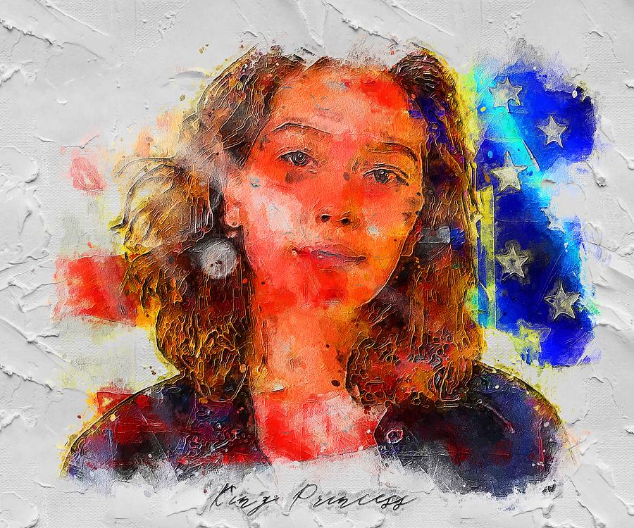 Celebrity King Princess Painting by Rosie Boehm - Fine Art America