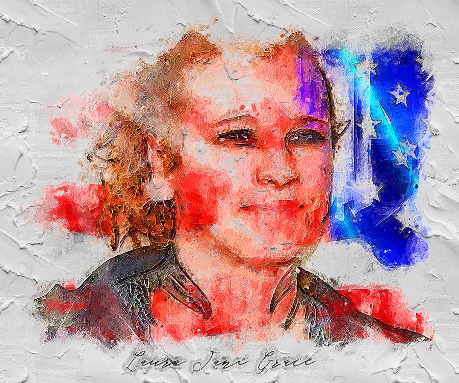 Celebrity Laura Jane Grace Painting by Rosie Boehm | Fine Art America