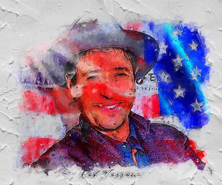Celebrity Rob Morrow Painting by Rosie Boehm | Fine Art America