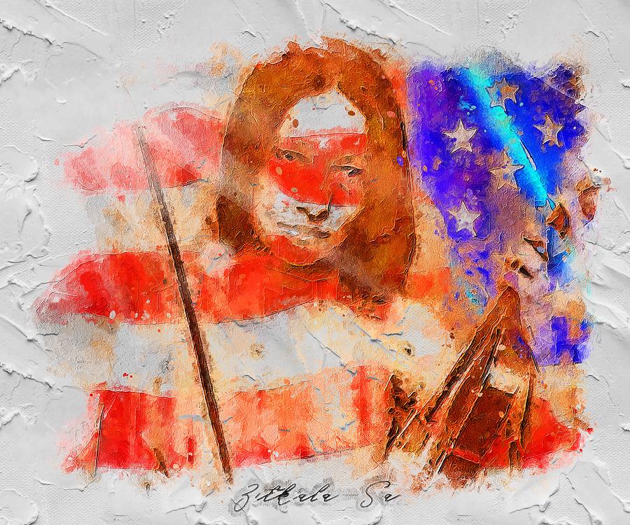 Celebrity ZitkalaSa Painting by Rosie Boehm | Pixels Celebrity ZitkalaSa Painting by Rosie Boehm | Pixels