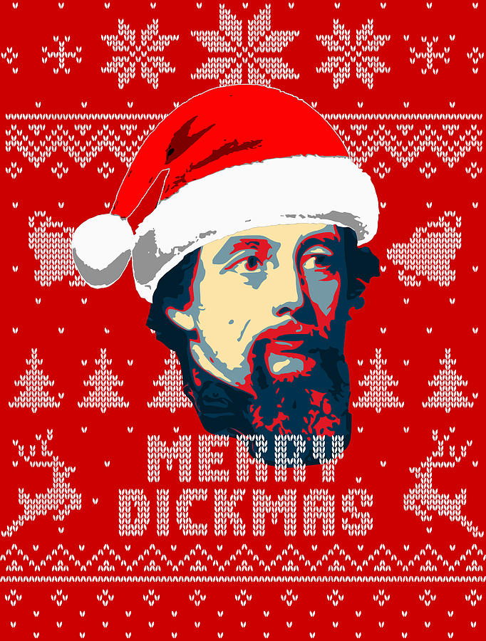 Charles Dickens Merry Dickmas Digital Art By Filip Schpindel Fine Art America