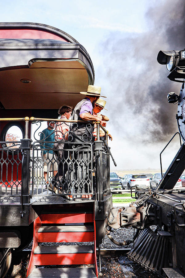Checking out the Engine Photograph by William E Rogers - Fine Art America