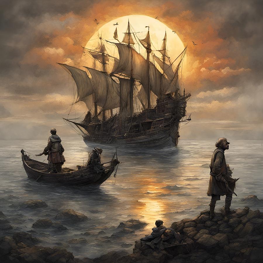 Checking the Island Digital Art by April Cook - Fine Art America