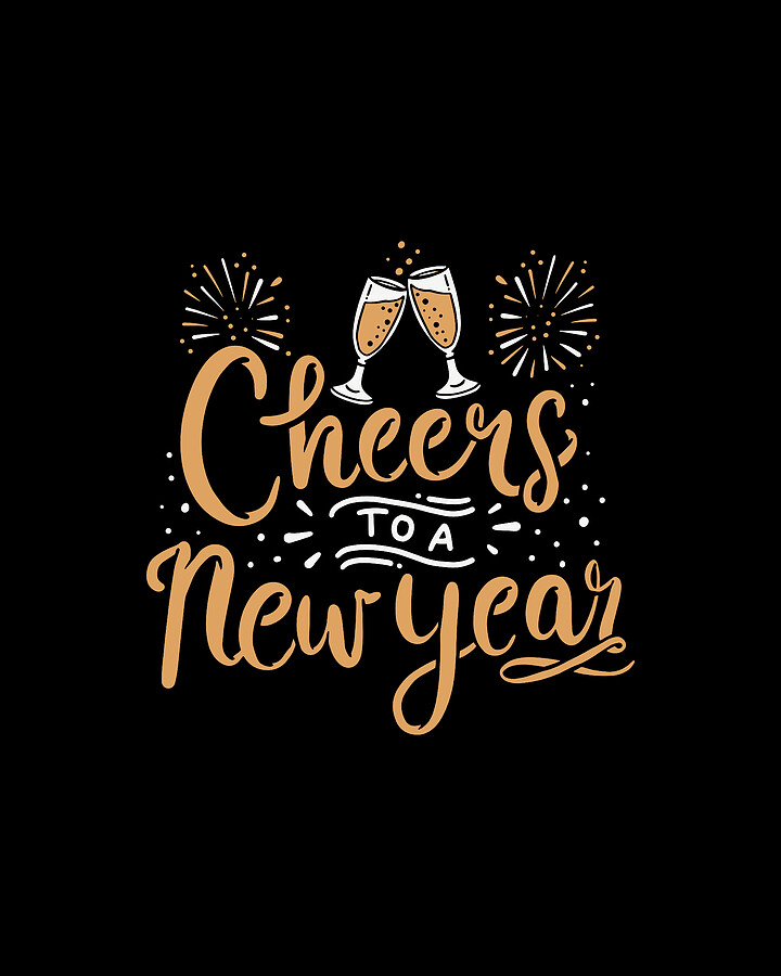 Cheer To A New Year Fireworks Holiday Gift Digital Art by Haselshirt ...