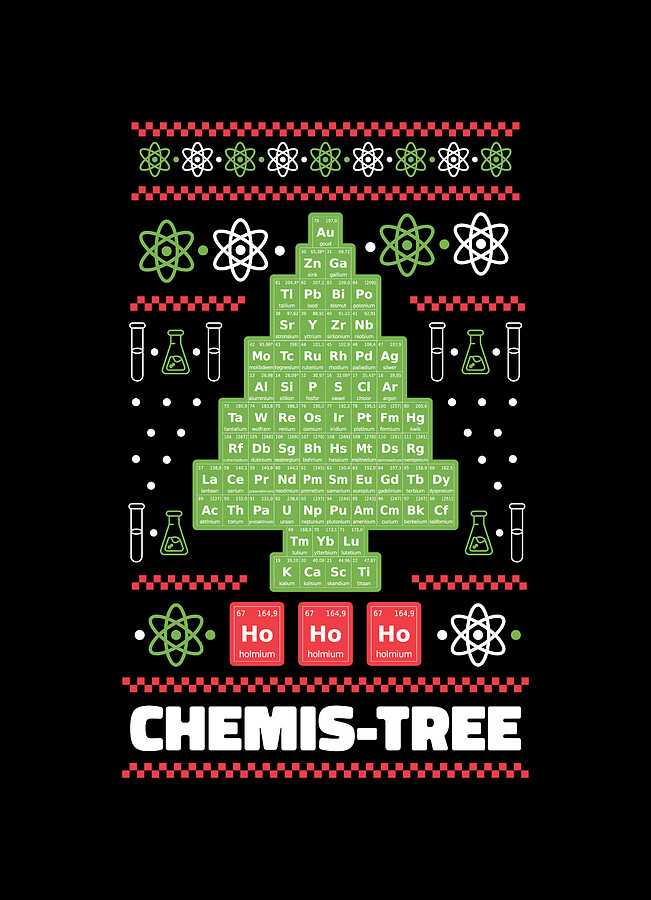 Chemis-Tree chemical elements christmas tree Digital Art by Norman W ...